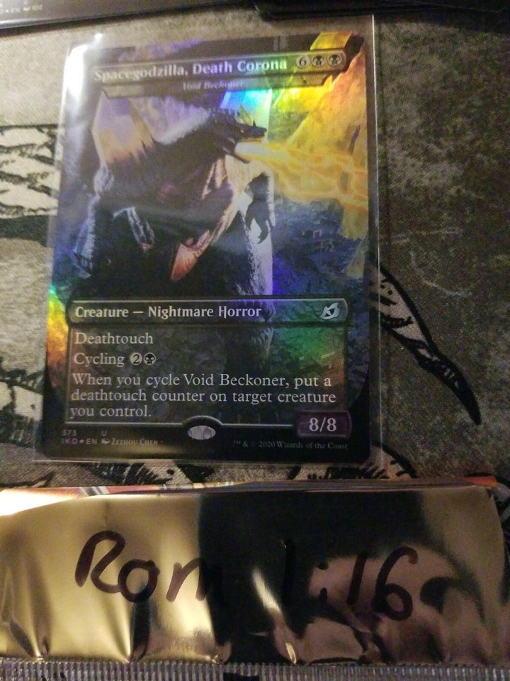 FOIL SPACEGODZILLA, DEATH CORONA (VOID BECKONER)(GODZILLA) Ikoria IKO Magic MTG | eBay