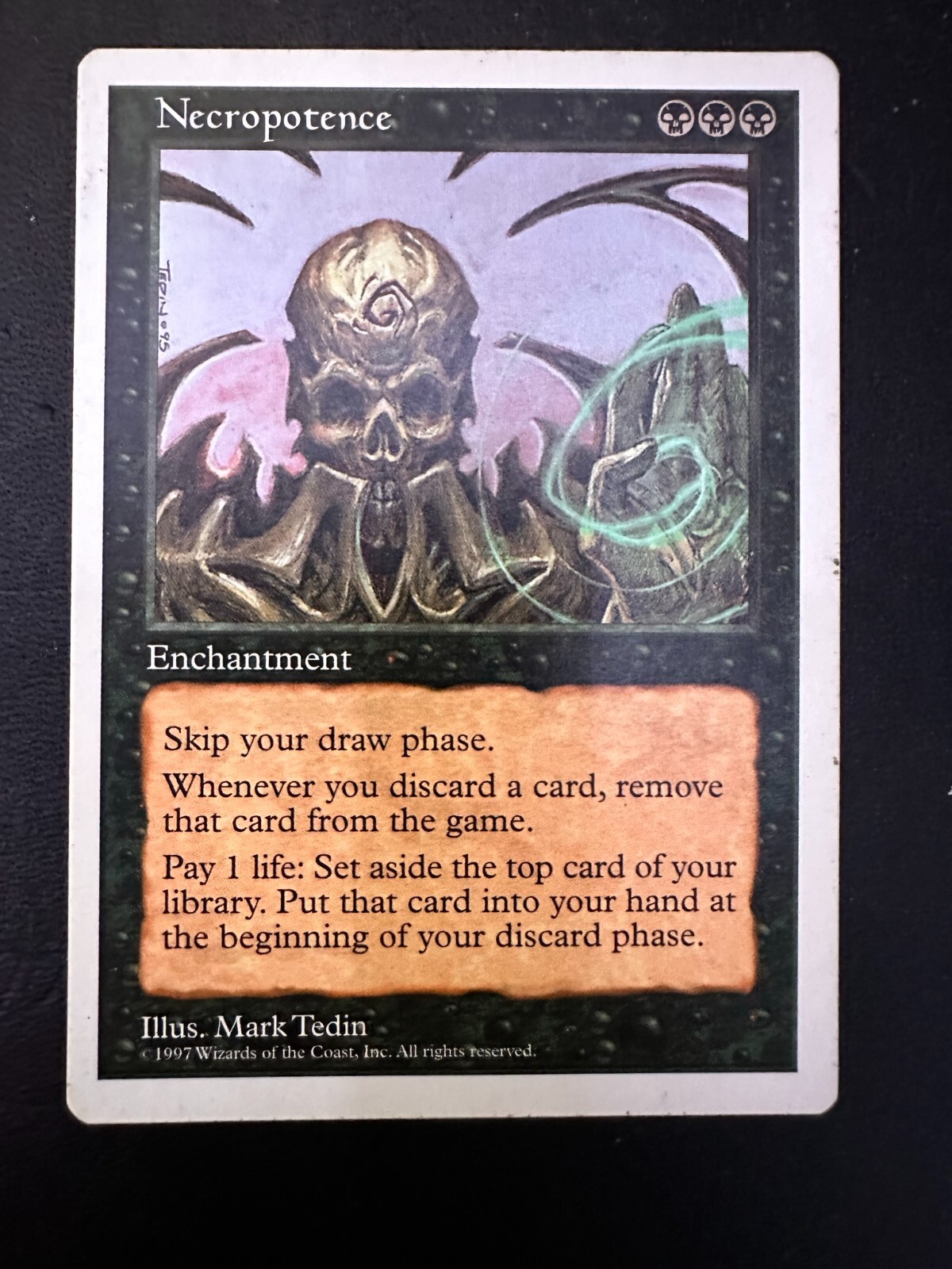 1997 Magic the Gathering Necropotence - Fifth Edition #182 MTG LP | eBay