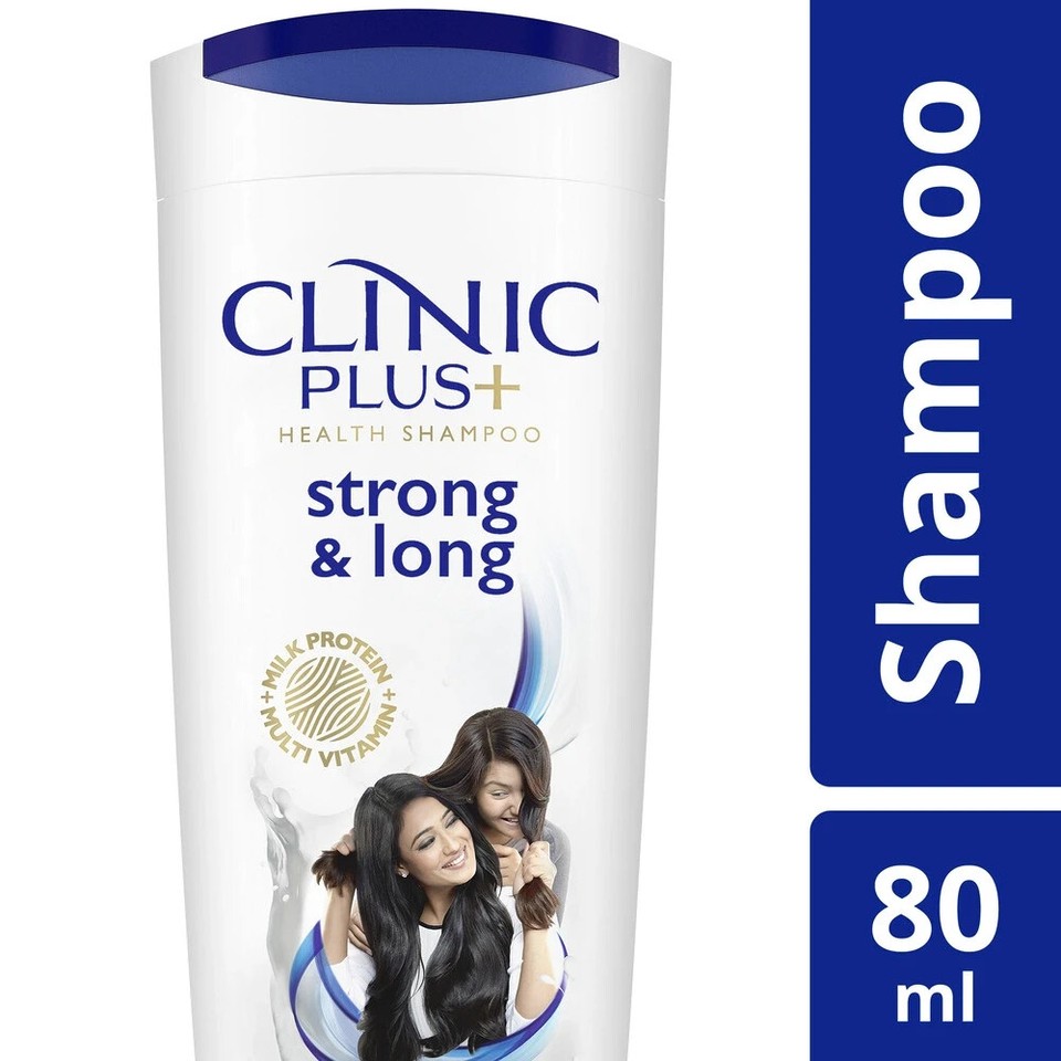 Clinic Plus Shampoo , For Strong & Long Health Hair Shampoo - 80ml Free ...