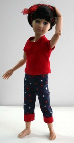Fun Basics Doll Clothes Sewing Pattern for 12" Senson Dolls Designs by ...