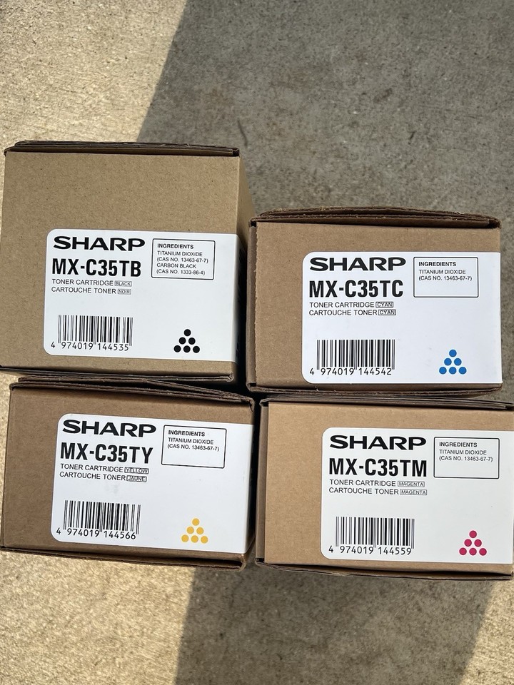 Toner Cartridge High Yield MX-C35TB MX-C35TC MX-C35TM MX-C35TY Sharp MX-C357F | eBay