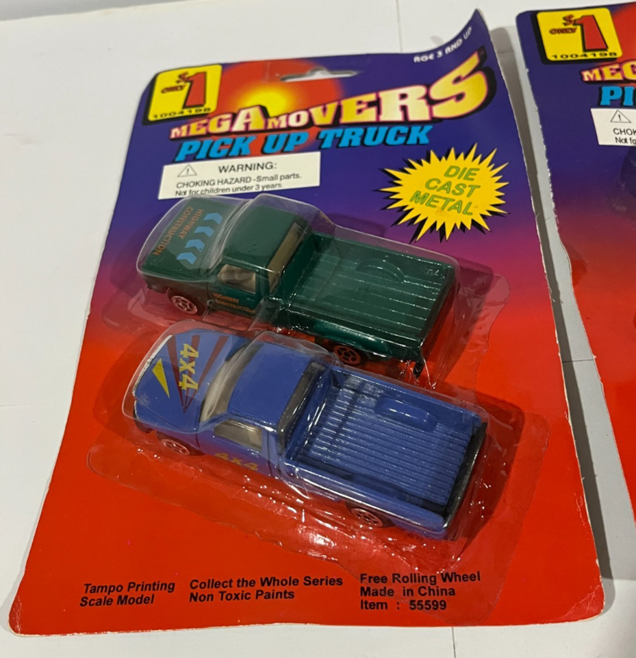 New Mega Movers Die Cast Metal Trucks Twin Pack Lot of 2 | eBay