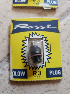 ROSSI Plugs - one single Rossi R3 medium Glow Plug - motor glo plug ...