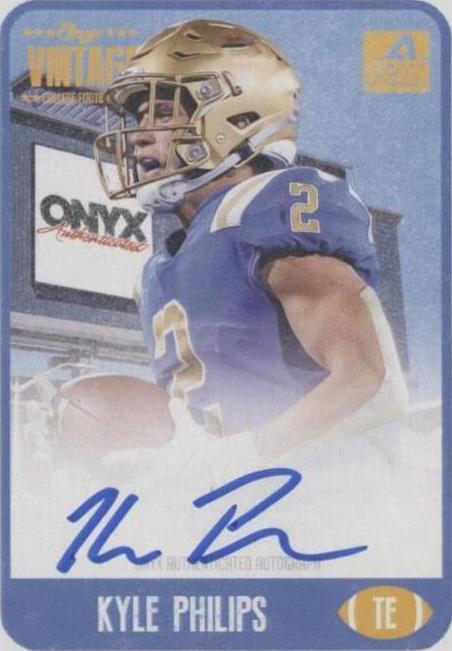 2021 Onyx Vintage - College Autographs Kyle Philips #CAKP Blue Ink /400 ...