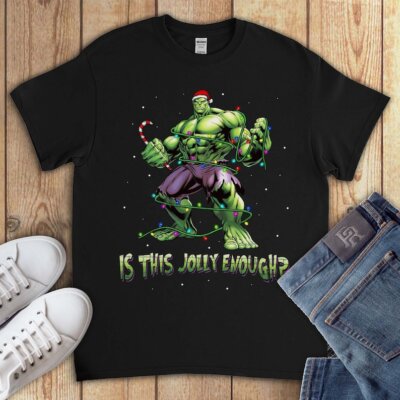 Christmas Incredible Hulk Santa Hat Xmas Lights Is This Jolly Enough ...