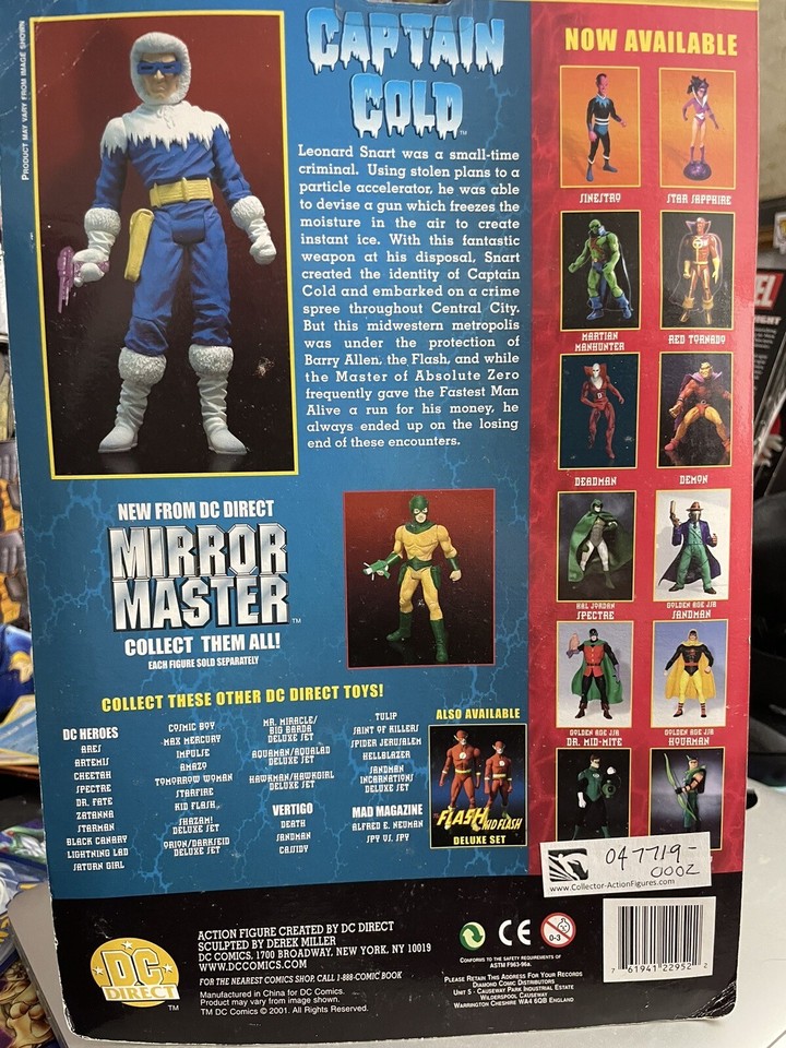 DC Direct Flash Rogues Gallery: Captain Cold Action Figure 761941229522 ...