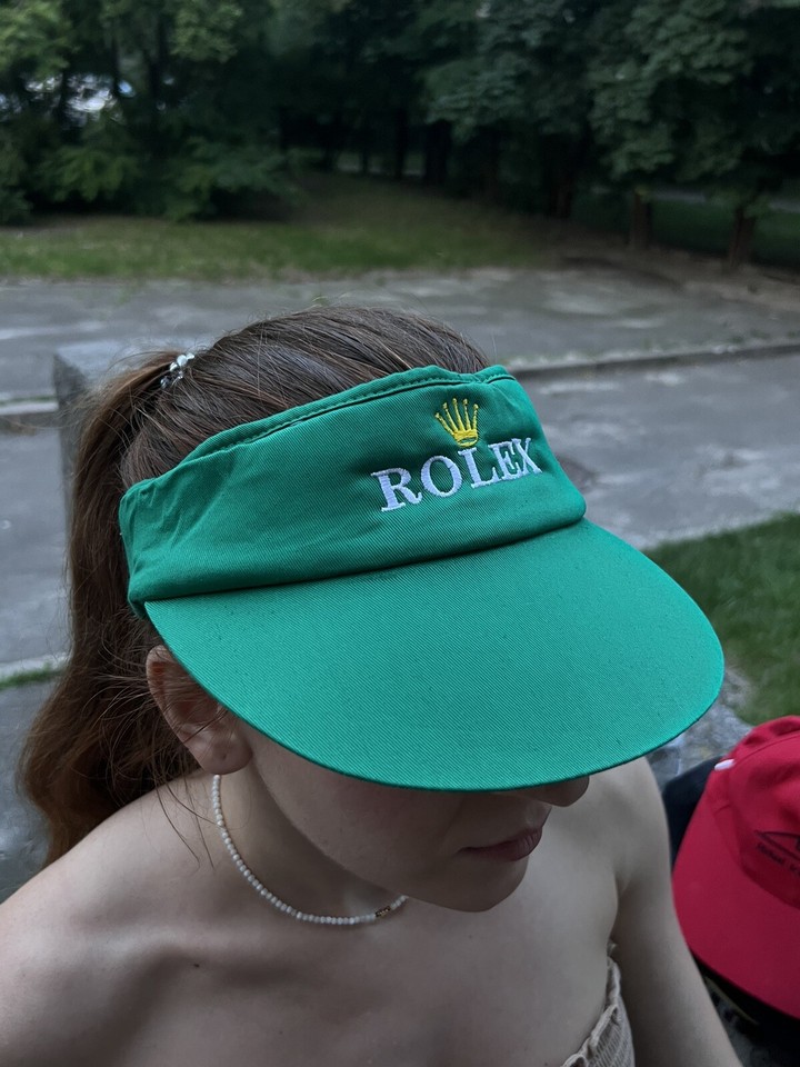 Vintage Rolex Tennis Visor Cap Green Crown RARE Adjustable Hat Cap RARE ...