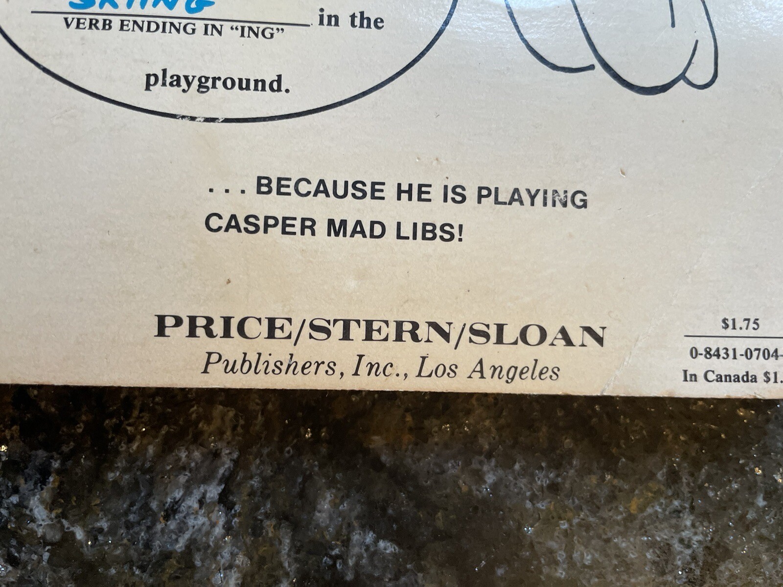 VINTAGE CASPER Mad Libs Book UNUSED Hannah Barbera MADE IN USA RARE ...