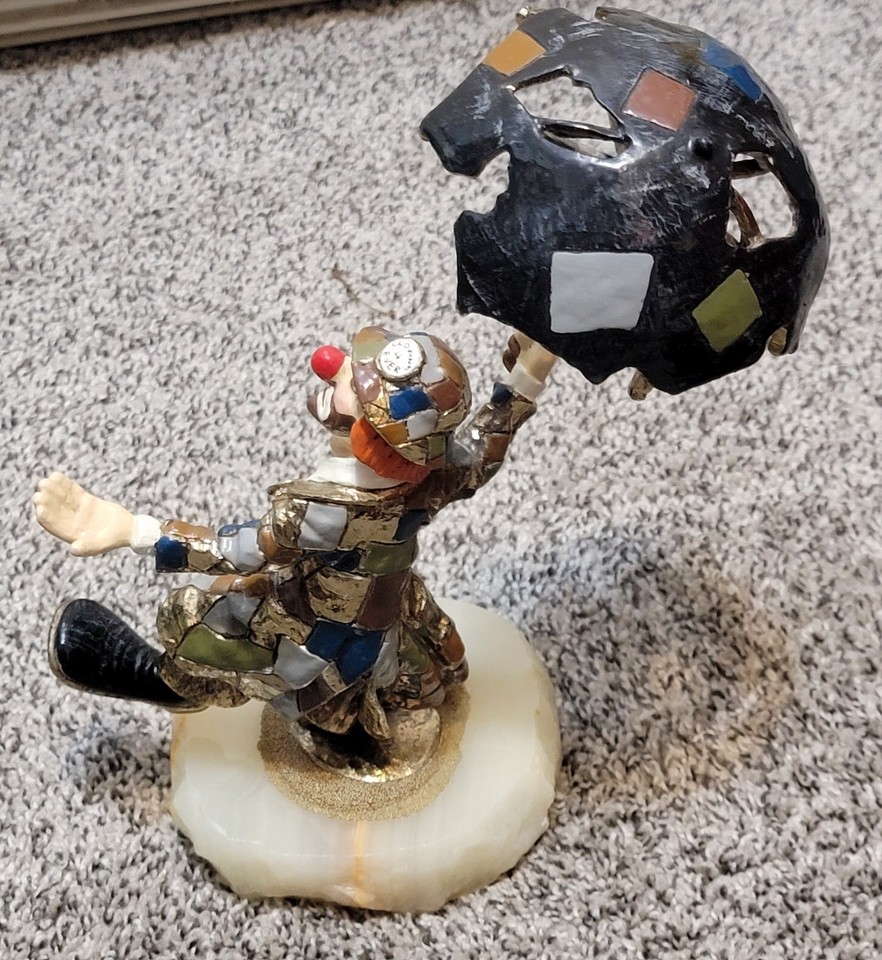 Ron Lee Joe Hobo Circus Clown with Umbrella Onyx Base Signed 1989 ...
