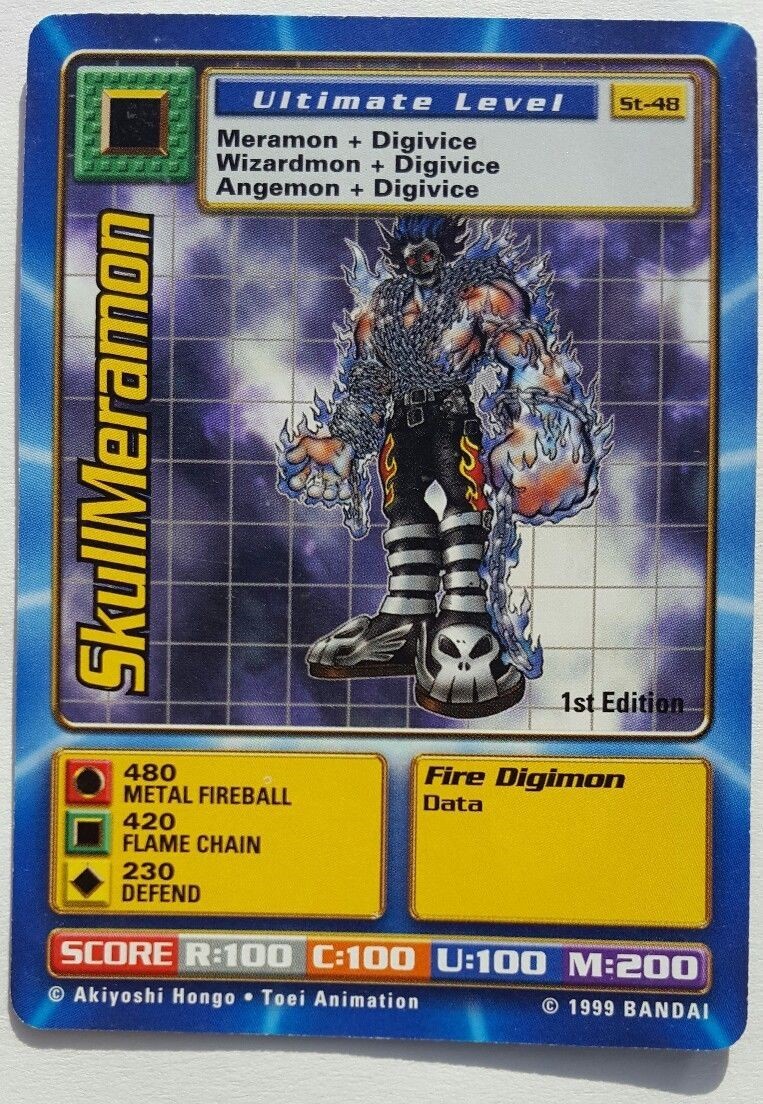 1st edition skullmeramon digimon card MINT | eBay