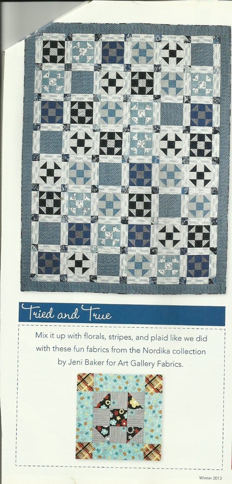 G0114 PATCHWORK BLUES QUILT PATTERN/INSTRUCTIONS | eBay