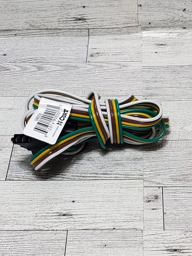 CURT 58050 Vehicle-Side and Trailer-Side 4-Pin Flat Wiring Harness with ...