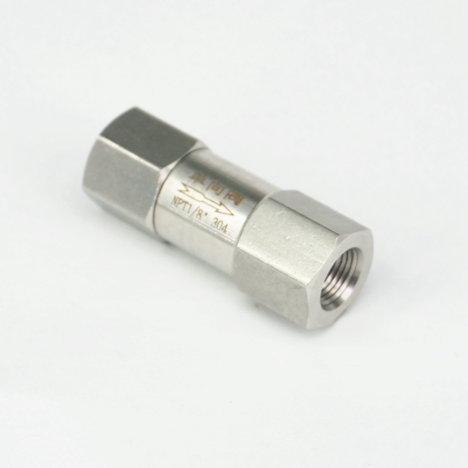 1/8" NPT Female Check One Way Valve 304 Stainless Steel Water Gas Oil ...