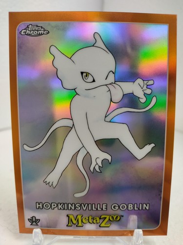 HOPKINSVILLE GOBLIN #/25 Orange Refractor 2022 Topps Chrome Meta Zoo ...