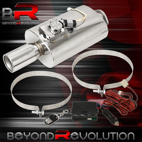 Revolution Muffler Exhaust 4" Oval Tip Electric Valve Remote Control ...