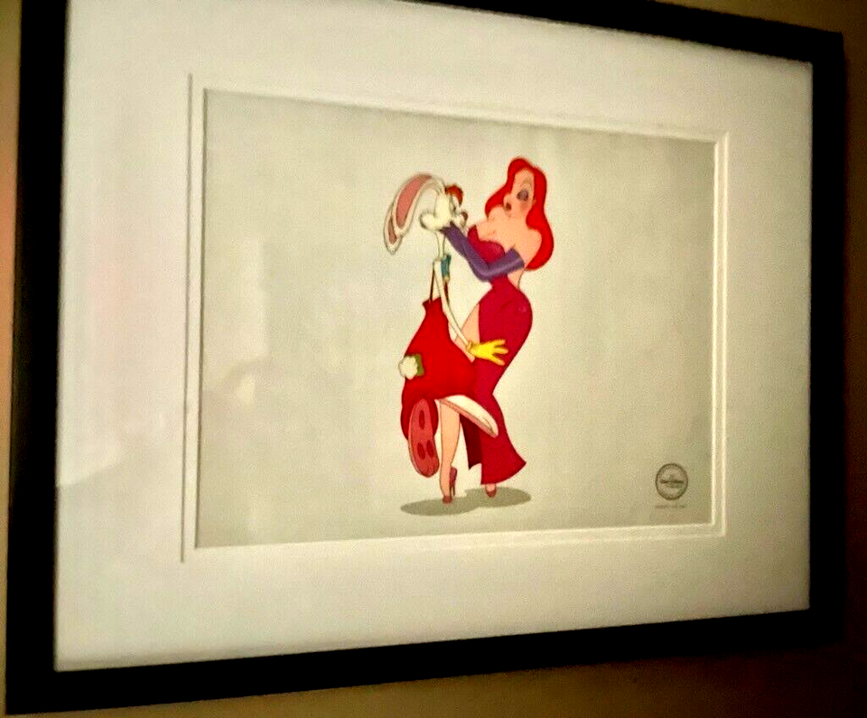 DISNEY Animation SERIGRAPH CEL WHO FRAMED ROGER RABBIT & JESSICA COA ...