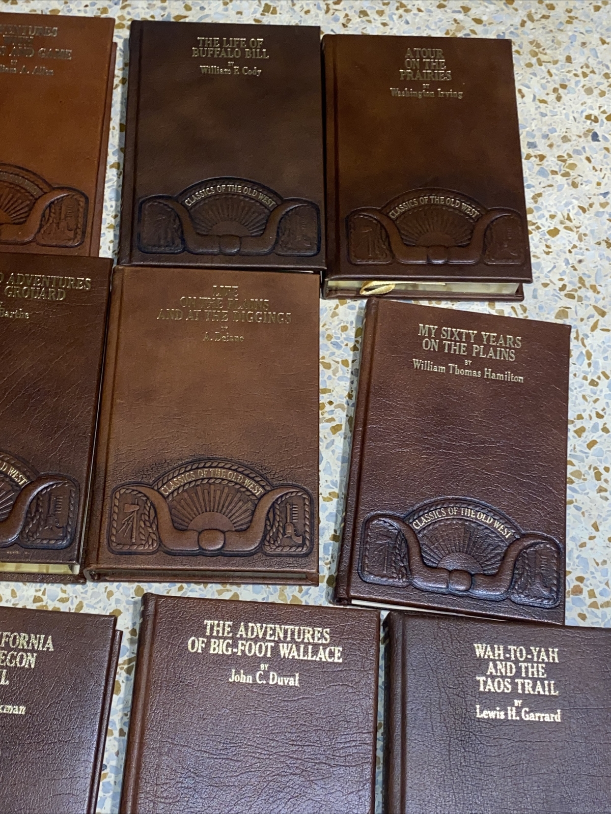Lot of 24 LEATHER Classics Of The Old West Time Life Books Set 1982 ...