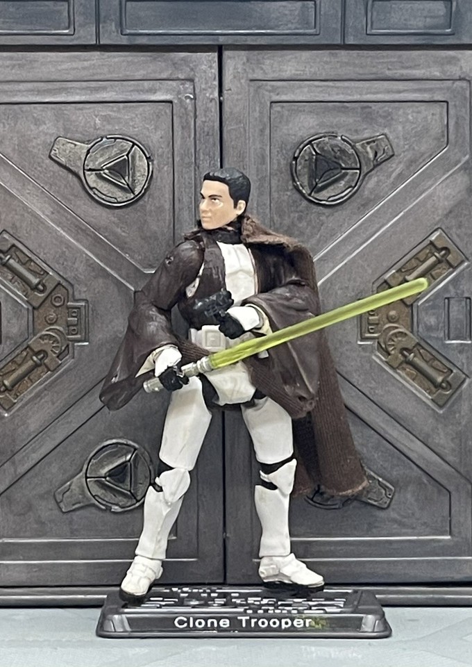 Star Wars ROTS CUSTOM Clone Trooper In Jedi Disguise 3.75” Figure. #1 ...