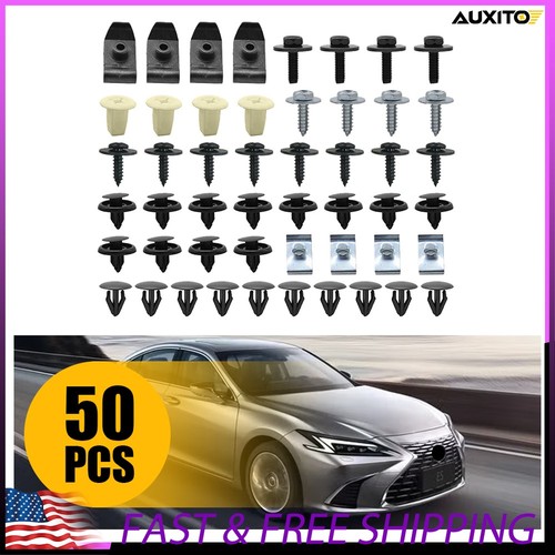 FIT Lexus Toyota Under Cover Engine Clips Underbody 50Pcs Mudguard ...