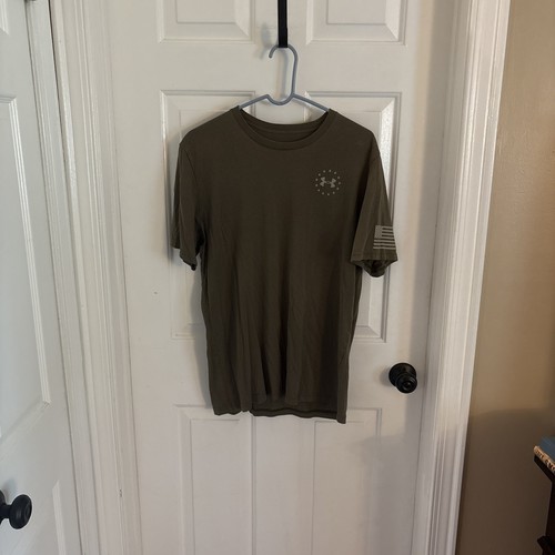 Under Armour Freedom Olive Green HeatGear Men’s Large T-shirt | eBay