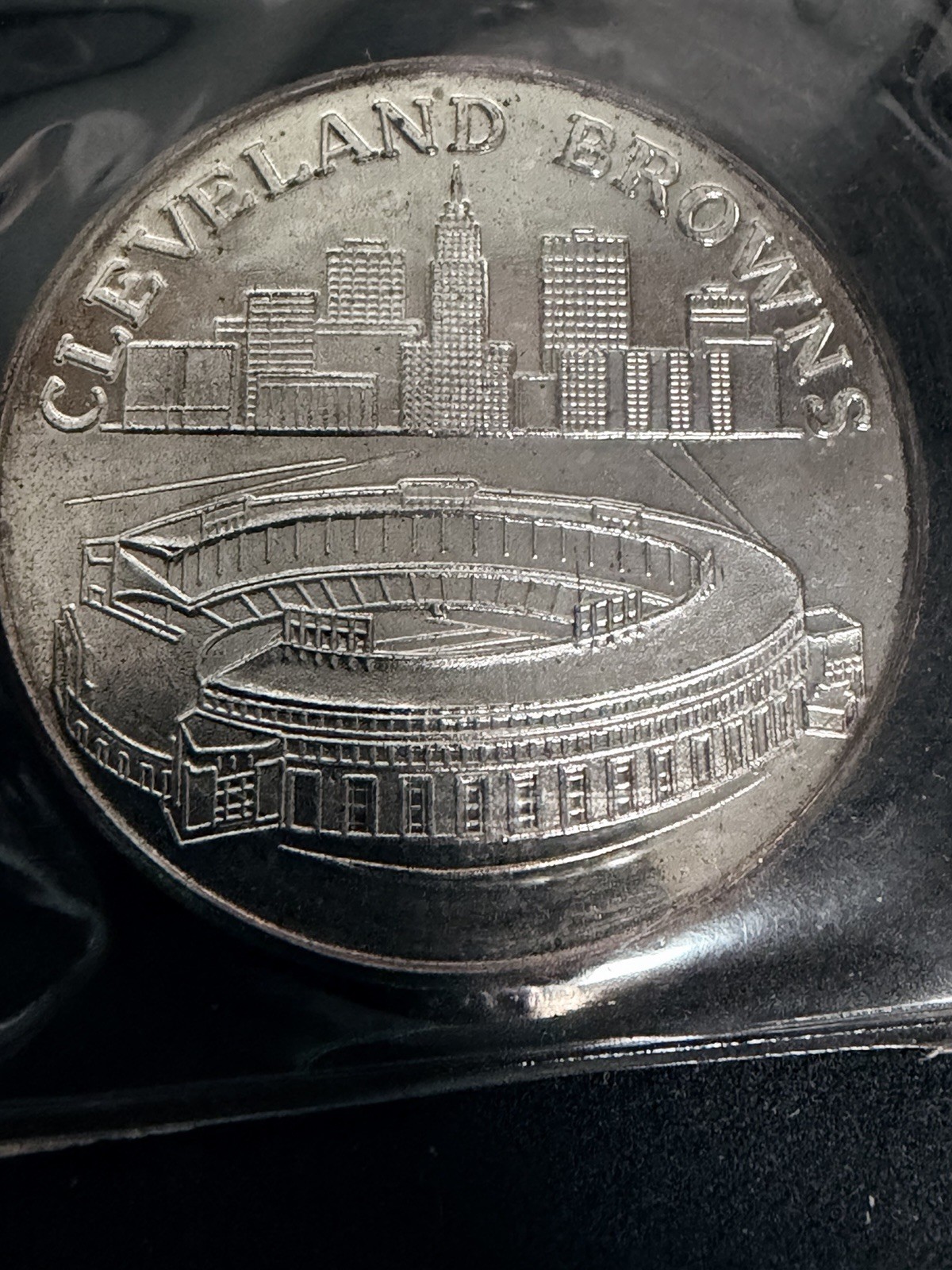 1987 Cleveland Browns 1 Oz, .999 Silver Round Championship Central ...