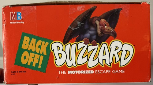Vintage 1990 BACK OFF! BUZZARD Childrens Motorized Escape Board Game ...
