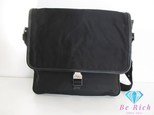 Prada PRADA Shoulder Bag Pocono 2VD166 Black Nylon Logo Bag Crossbody Men s Wome | eBay