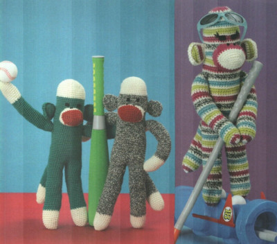 BASIC MONKEY & BRIGHT STRIPES MONKEY DIGEST SIZE CROCHET PATTERN ...