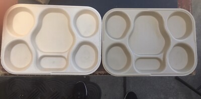 2 ~ Prison Jail Cafeteria Divided Food Trays DURALUX T-200 ~ Design ...