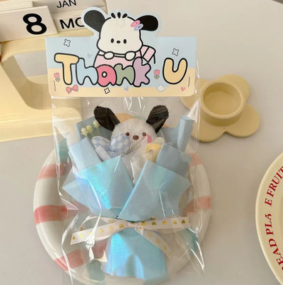 ANIME SANRIO HELLO KITTY POCHACCO PLUSH BOUQUET FLOWER GRADUATION ...