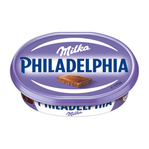 Philadelphia Milka Frischkäsezubereitung mit Alpenmilchschokolade ...