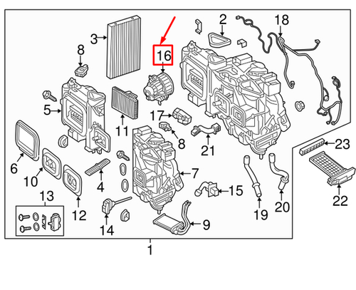 NEW Mercedes-Benz Vito W447 Heater Blower Fan A0008304701 | OE