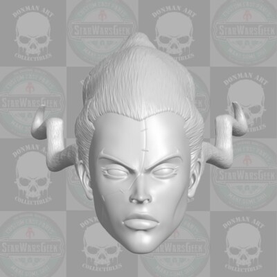 Creature Commandos The Bride v2 custom head for 1:18 1:12 1:10 1:6 ...