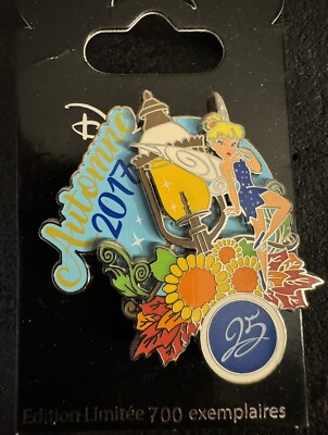 Disneyland Paris 25th Anniversary Tinker Bell Automne Fall 2017 Pin LE ...