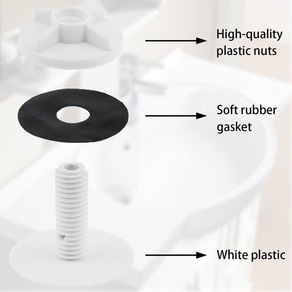 3pcs Plastic Sink Hole Covers White Sink Caps For Tap Holes Plate ...