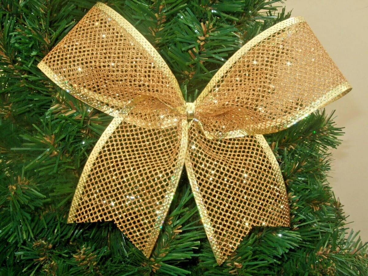 Gold Christmas Ribbon Bow