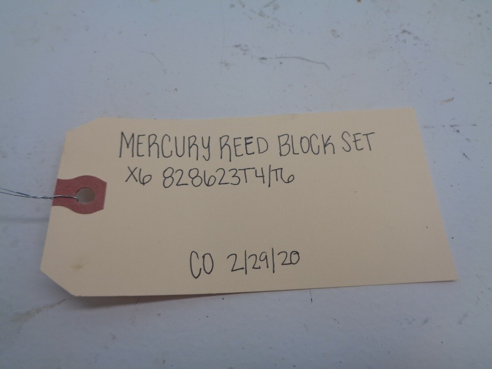 Used Mercury Optimax Reed Block Assy X6 828623T4/T6 1998-2005 V6 ...