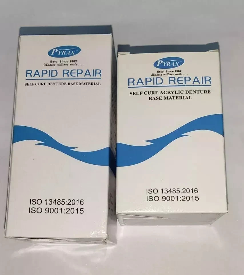 Rapid Repair Self Cure Liquid 100 ml Powder 100 gm For Acrylic Denture ...