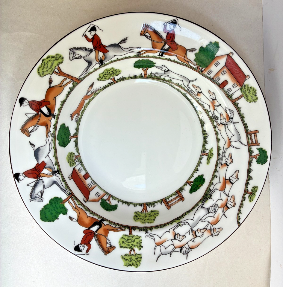 Wedgwood Hunting Scenes 8 ins Soup Plate Bowl | eBay UK