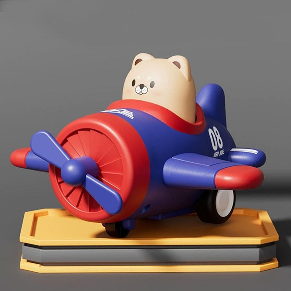 children's baby toys Small airplane push toy cartoon airplane model ...