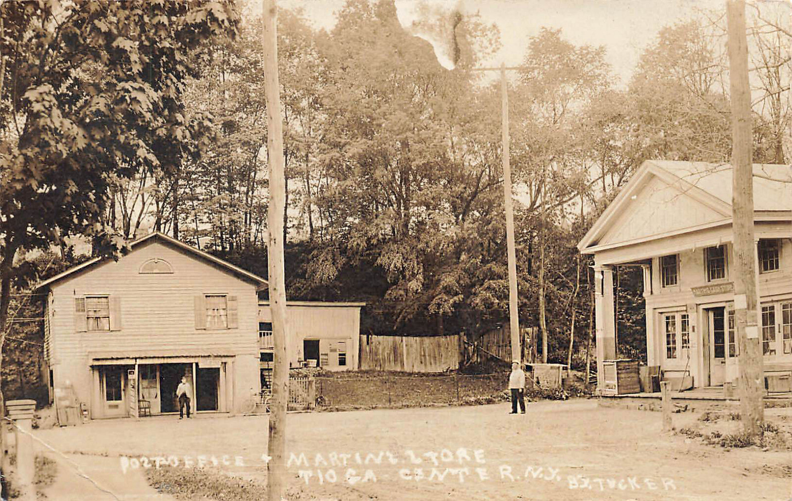 Tioga Center NY Post Office Martin's Cash Store 1910 Postmark RPPC | eBay