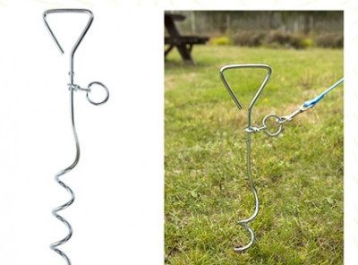 Summit Dog Tether Spiral Tent Anchor (Lead not included) 5035288154164 ...