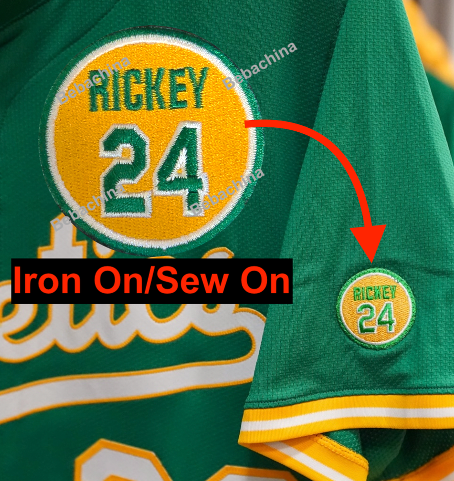 Rickey Henderson Memorial Patch #24 Las Vegas AD Athletics A's ...