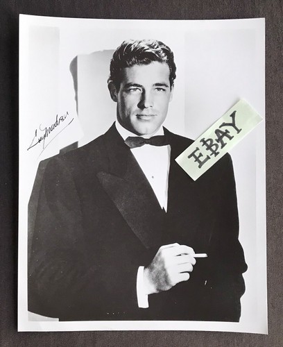 GUY MADISON Signed Photo AUTOGRAPH Gay Interest Smoking Cigarette Tux ...