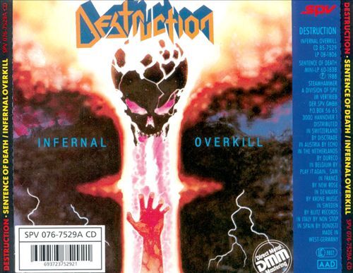 DESTRUCTION INFERNAL OVERKILL/SENTENCE OF DEATH NEW CD 4001617752920| eBay