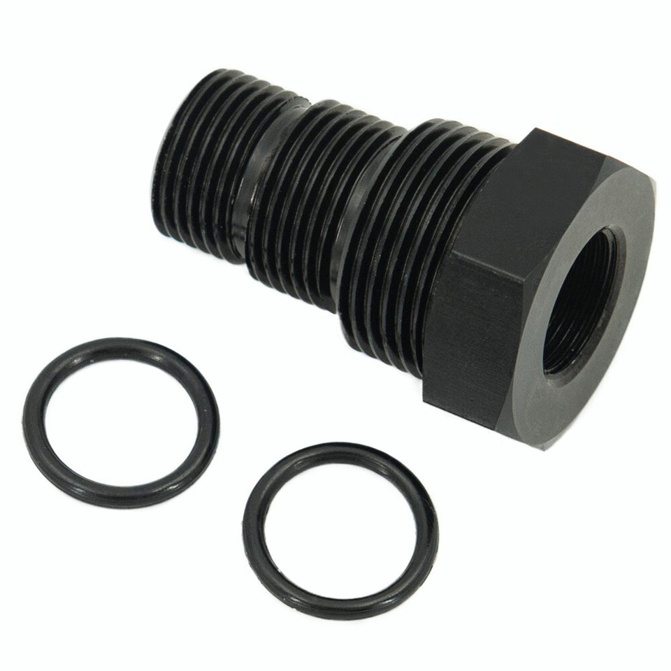 1/2"-28 NPT Automotive Oil Filter Threaded Adapter Auto Suppressor Oil ...