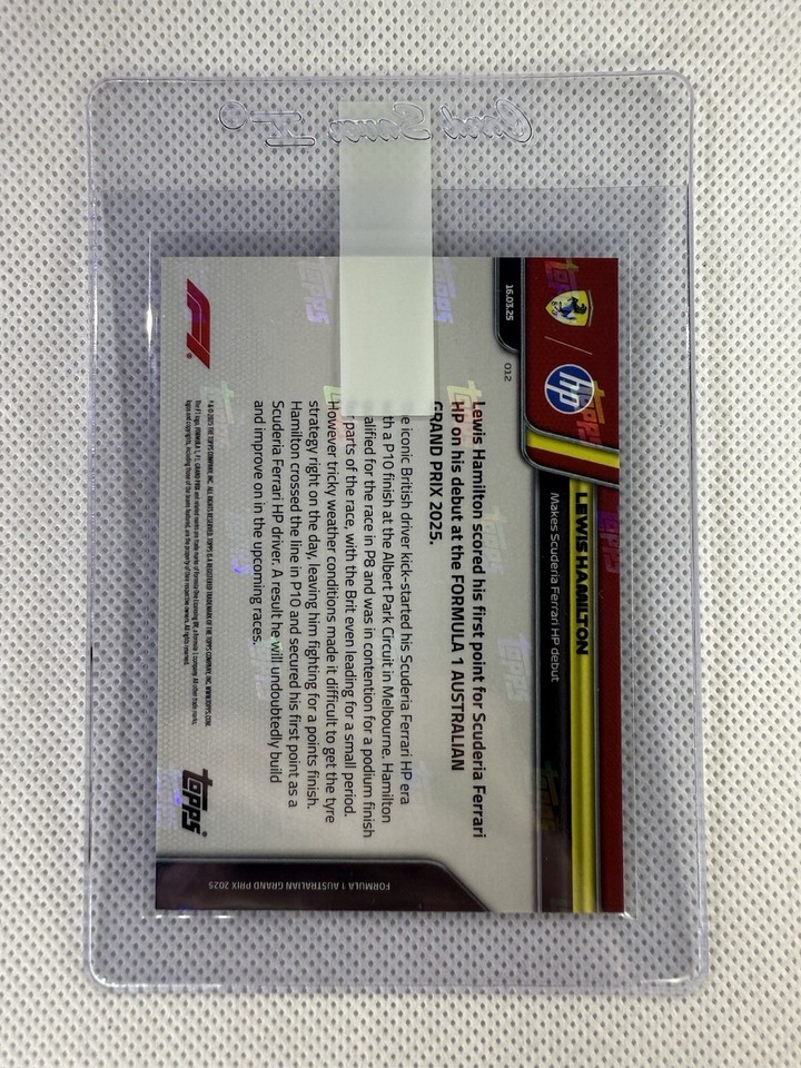 Lewis Hamilton 2025 Topps NOW F1 #12 Ferrari *Prepped and READY for ...