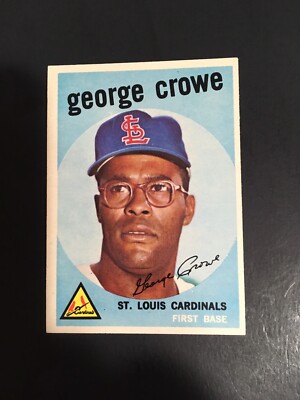 1959 TOPPS GEORGE CROWE, #337, NM (Free Shipping On Any 3!) | eBay