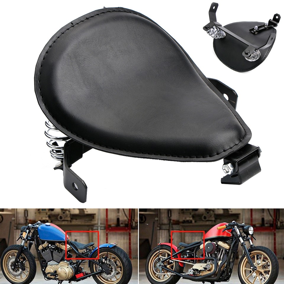 3"SOLO Bike Seat Bracket Base Mount Kit For Harley Chopper Bobber Dyna ...