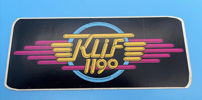 Vintage KLIF 1190 Car Bumper Radio Station Window Sticker Decal | eBay